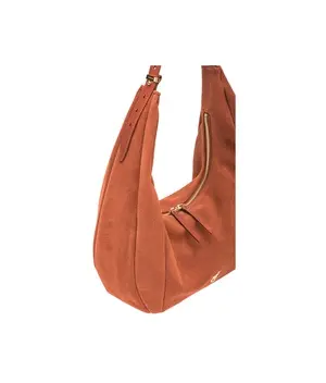 Pinko Suede Top Handle Shoulder Bag
