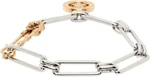 Versace Engraved Medusa Charm Bracelet