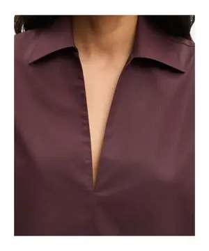 SAMSOE SAMSOE Samsøe Samsøe Sasully V-neck Blouse - Fudge