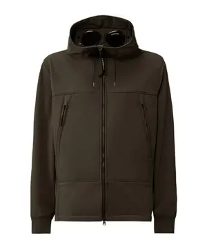 C.P. COMPANY Zip-front Hooded Jacket With Goggles - Gray