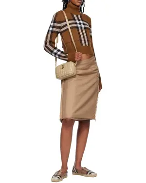 Burberry Quilted Lola Camera Bag - Nude