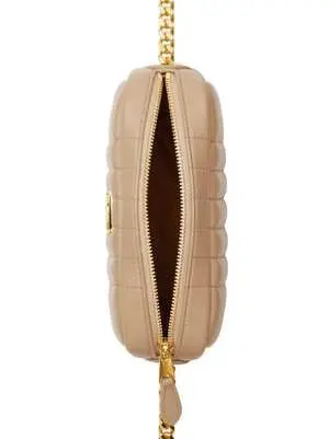 Burberry Quilted Lola Camera Bag - Nude