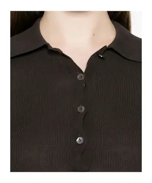 P.a.r.o.s.h Buttoned Knitted Polo Shirt