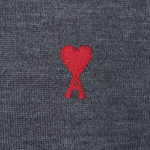 AMI Paris Long-sleeved Sweater With Logo Detail