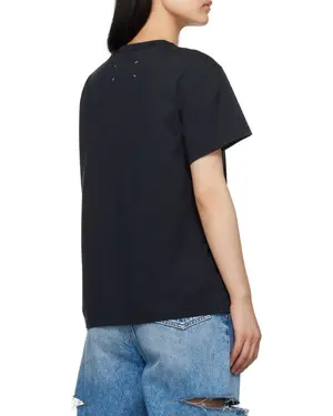 MAISON MARGIELA Graphic-printed Crewneck T-shirt - Black