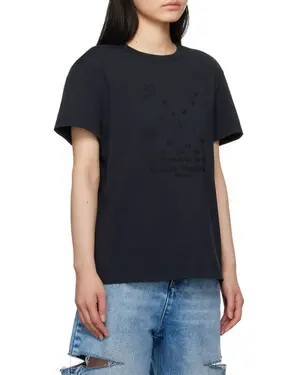 MAISON MARGIELA Graphic-printed Crewneck T-shirt - Black