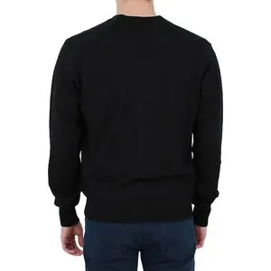 Ami Long Sleeve Cardigan With Logo Embellishment