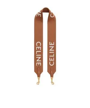 Celine Long Strap In Wool With Jacquard