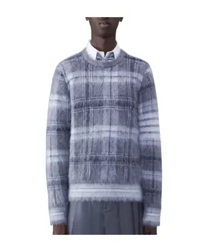 Thom Browne Plaid Crewneck Long-sleeve Jumper
