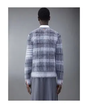 Thom Browne Plaid Crewneck Long-sleeve Jumper