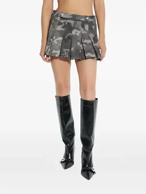 MISBHV Pleated Camouflage Cotton Skirt