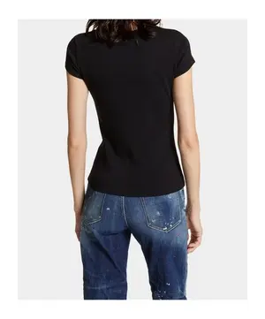 Dsquared2 Leaf Logo Plaque Crewneck T-shirt
