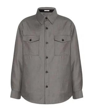 THE ROW Dashiell Long-sleeved Wool Shirt