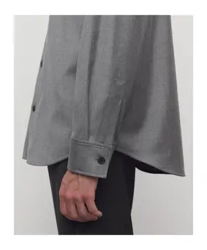 THE ROW Dashiell Long-sleeved Wool Shirt