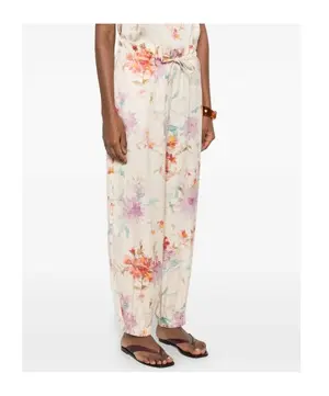 Herno Floral Printed Elasticated Cuffed Trousers