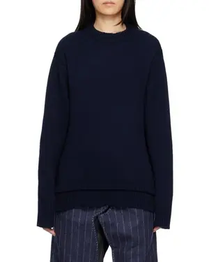 MAISON MARGIELA Crewneck Jumper With Ribbed Knit