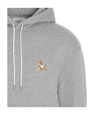 Maison Kitsuné Fox Embroidered Cotton Hoodie