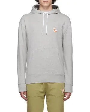 Maison Kitsuné Fox Embroidered Cotton Hoodie