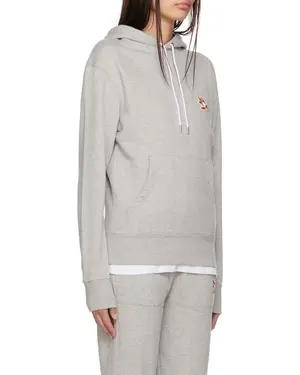 Maison Kitsuné Fox Embroidered Cotton Hoodie