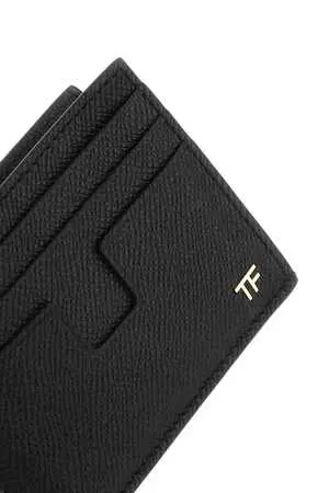 TOM FORD Logo Plaque Cardholder - Black