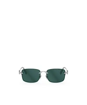 Dior Frameless Rectangle Sunglasses - Green