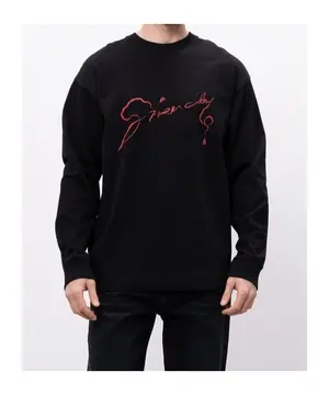 Givenchy Logo Printed Long-sleeved T-shirt