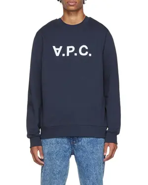 A.p.c. Logo Print Crewneck Sweatshirt