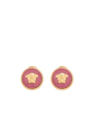 Versace Medusa Stud Earrings - Yellow