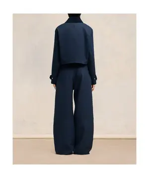 Ami Cropped Jacket With Zipper Details