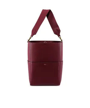 Celine Logo Shoulder Bag - Brown