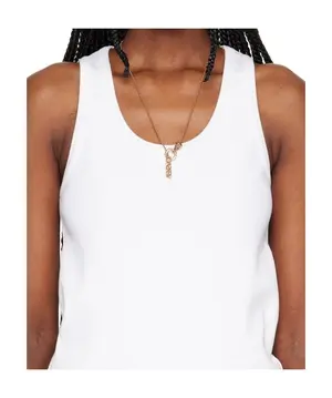 Versace Toggle Necklace With Sliding Medusa Charm