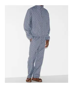 Gucci Gg Houndstooth Wool Leisure Pants