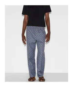 Gucci Gg Houndstooth Wool Leisure Pants