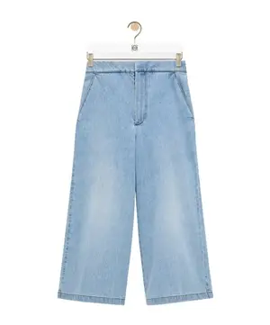 Loewe Topstitched Anagram Cropped Jeans