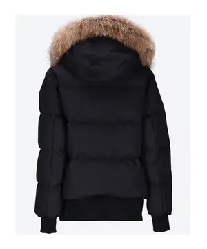 Mackage Hooded Down Jacket With Fur Trim