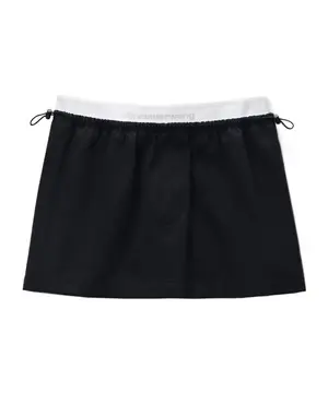 Alexander Wang Double Layer Waist Skirt - Black