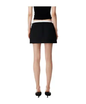 Alexander Wang Double Layer Waist Skirt - Black