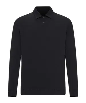 ROBERTO COLLINA Buttoned Cotton-piquet Polo Shirt