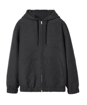 Gucci Wool Hooded Zip-up Jacket
