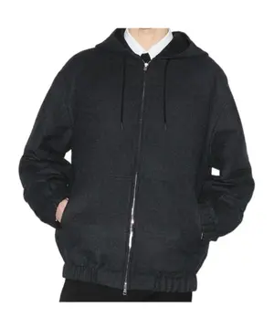 Gucci Wool Hooded Zip-up Jacket