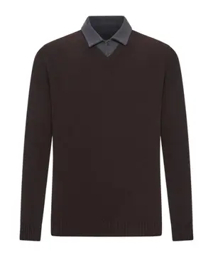 ROBERTO COLLINA Cotton-piquet Contrast-collar Polo Shirt - Black