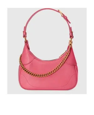 Gucci Small Aphrodite Shoulder Bag With Double G Detail - Pink