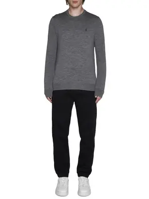 Ralph Lauren Polo Pony Embroidered Merino Wool Knit Jumper