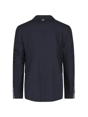 Thom Browne Four-bar Stripe Detail Sport Jacket - Deep Blue