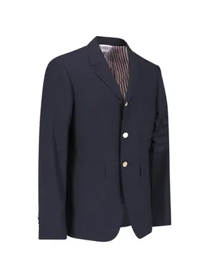 Thom Browne Four-bar Stripe Detail Sport Jacket - Deep Blue