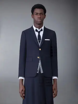 Thom Browne Four-bar Stripe Detail Sport Jacket - Deep Blue