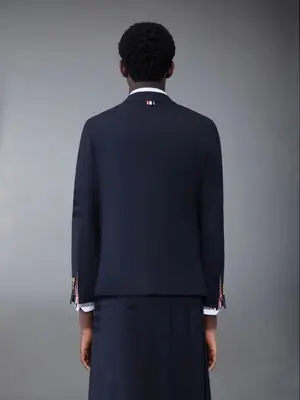 Thom Browne Four-bar Stripe Detail Sport Jacket - Deep Blue