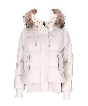 Mackage Hooded Zip-up Cotton Jacket With Drawstring Accents