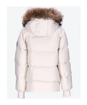 Mackage Hooded Zip-up Cotton Jacket With Drawstring Accents