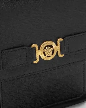 Versace Medusa Biggie Foldover Top Crossbody Bag